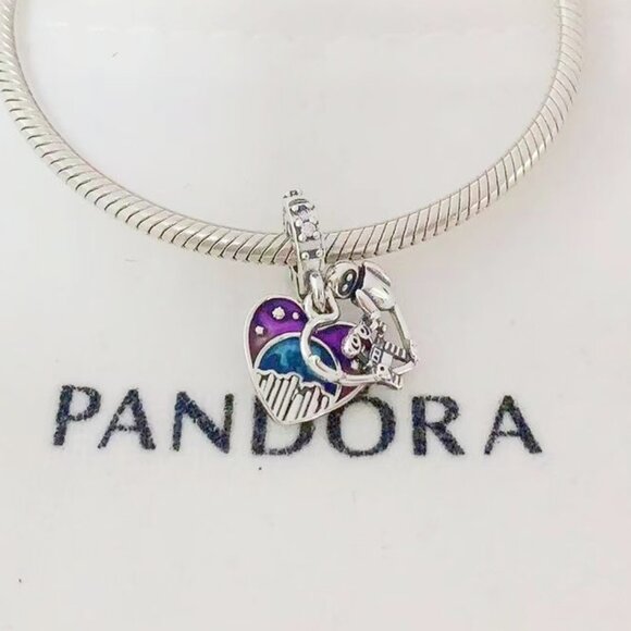 Pandora | Jewelry | Pandora Disney Pixar Walle Eve Glowinthedark Dangle ...